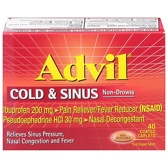 Advil Cold & Sinus Caplet 50 Tab – Aadviat